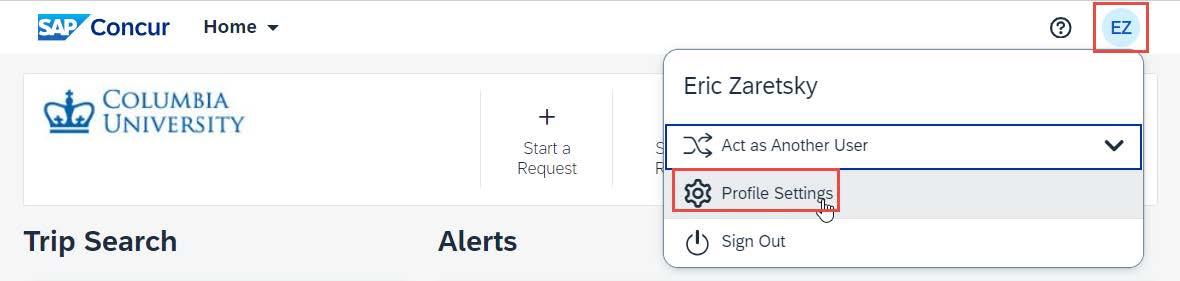 Setting up Your Concur Profile for Travel and Expense Users | Finance ...
